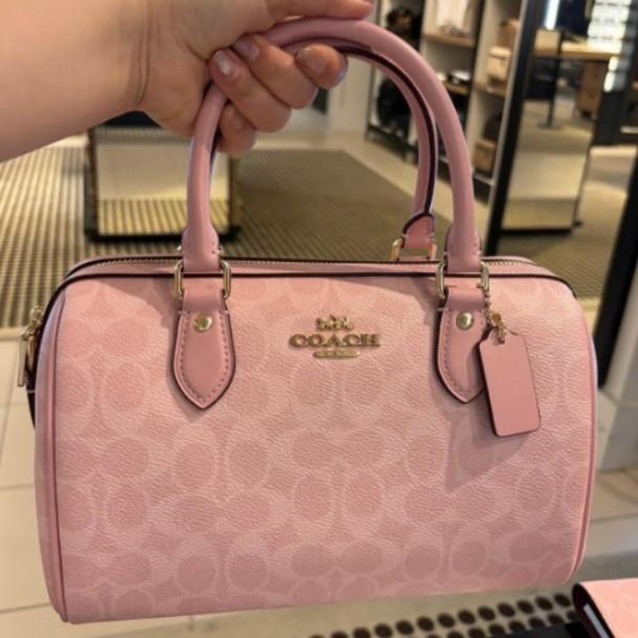 Coach Rowan Satchel Bag In Signature Canvas Powder... | Depop