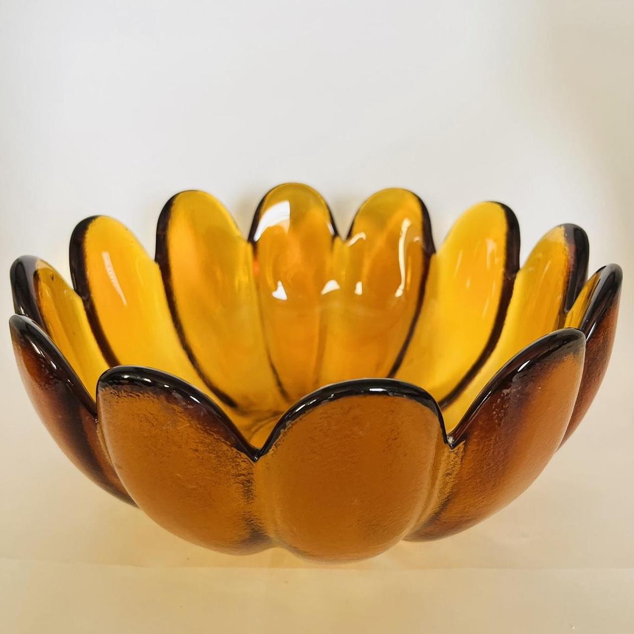 Vintage Indiana Glass Lotus Bowl, large size perfect... - Depop