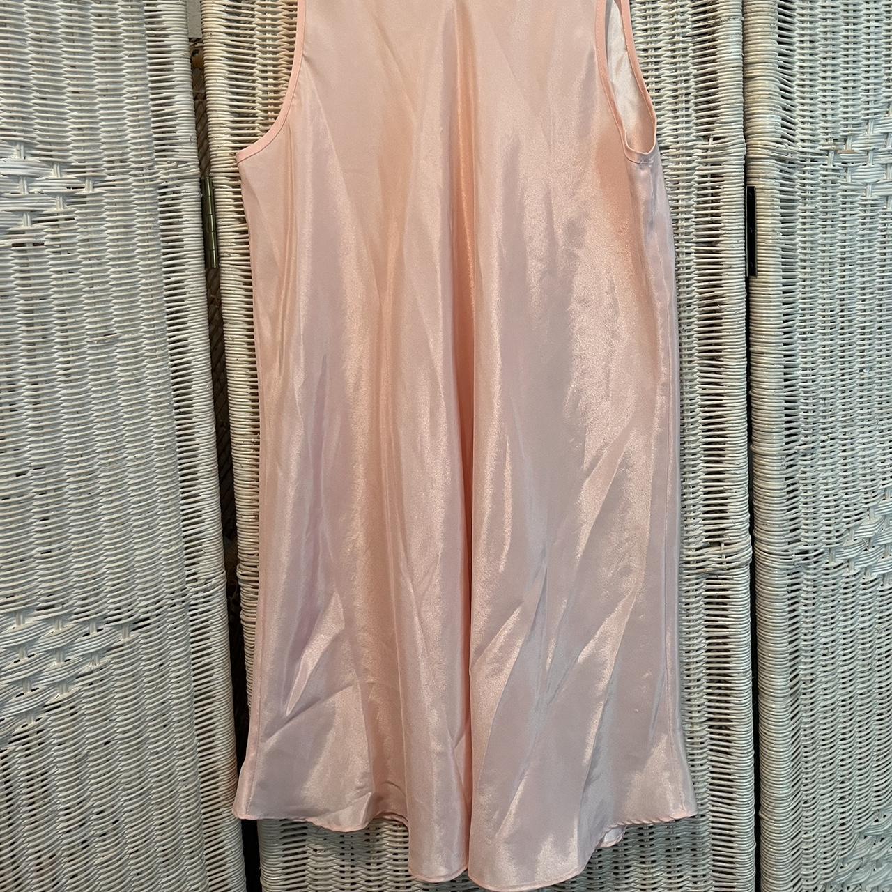 Silky embroidered dress/ nighty Sweet coquette... - Depop