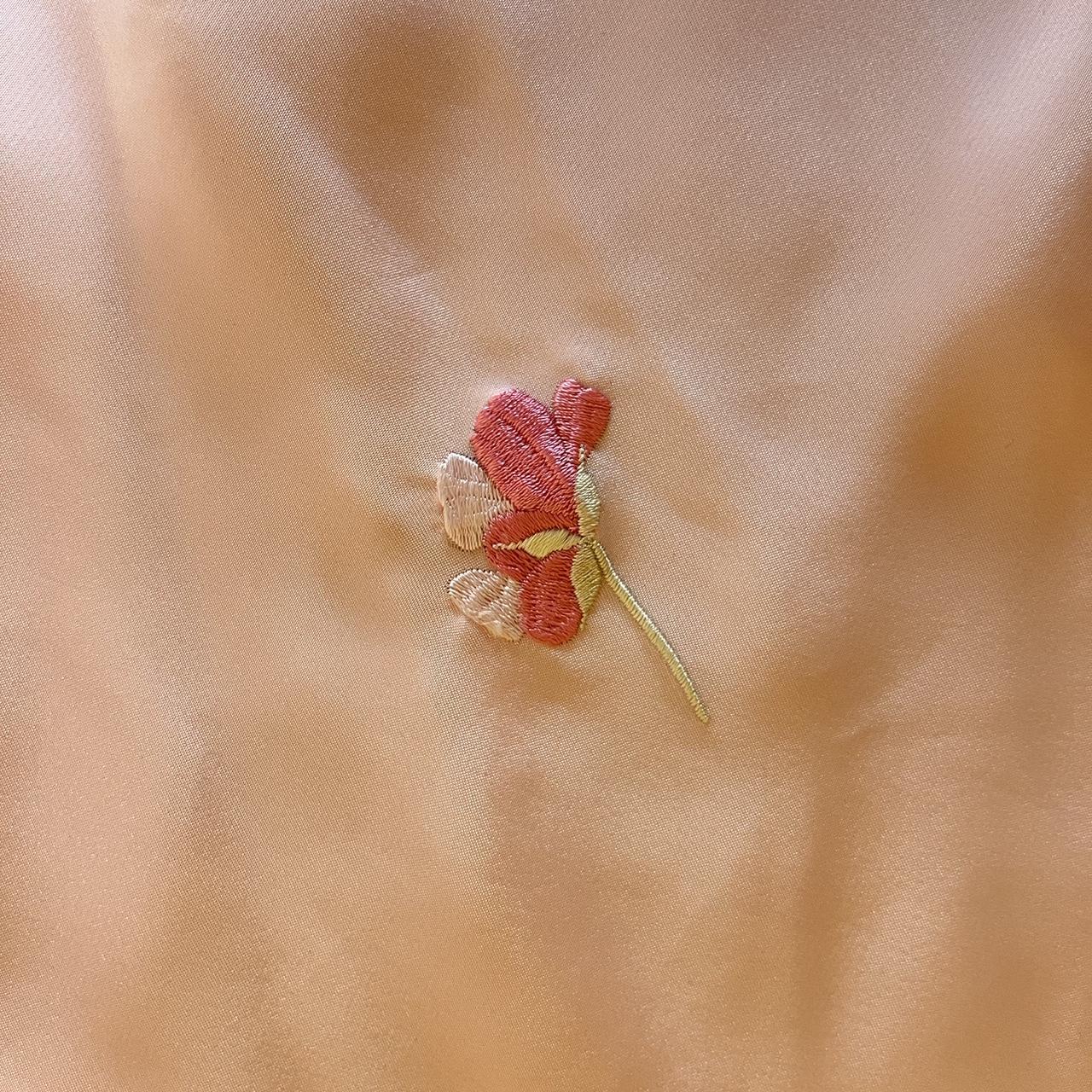 Silky embroidered dress/ nighty Sweet coquette... - Depop