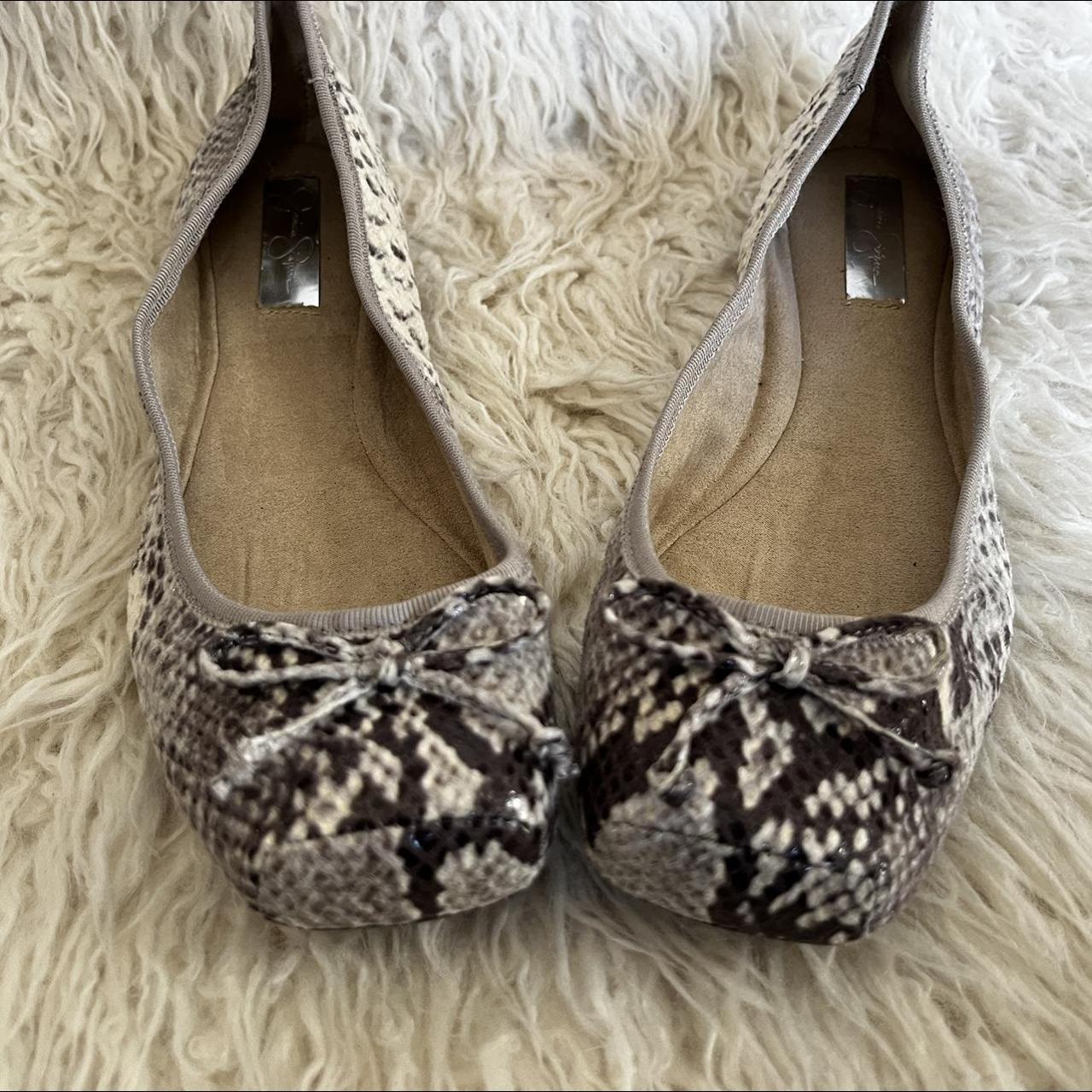 Ballet flats snake skin colorway Never been worn! - Depop