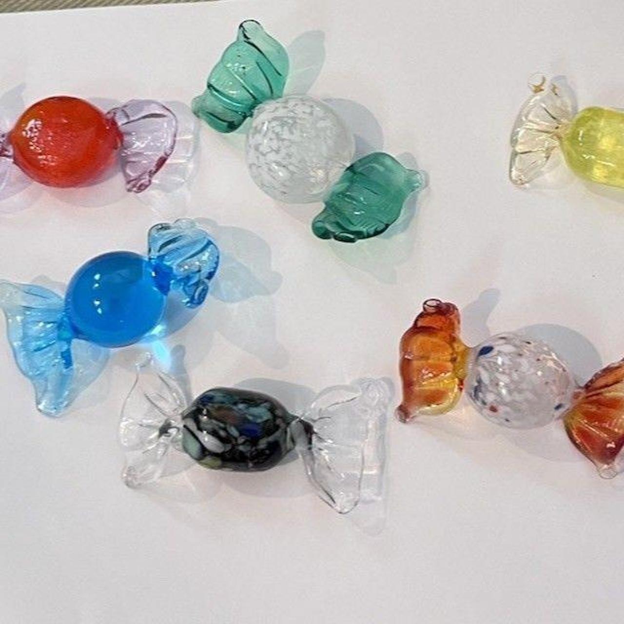 6 Vintage Glass Twisted Candies made by Murano... | Depop