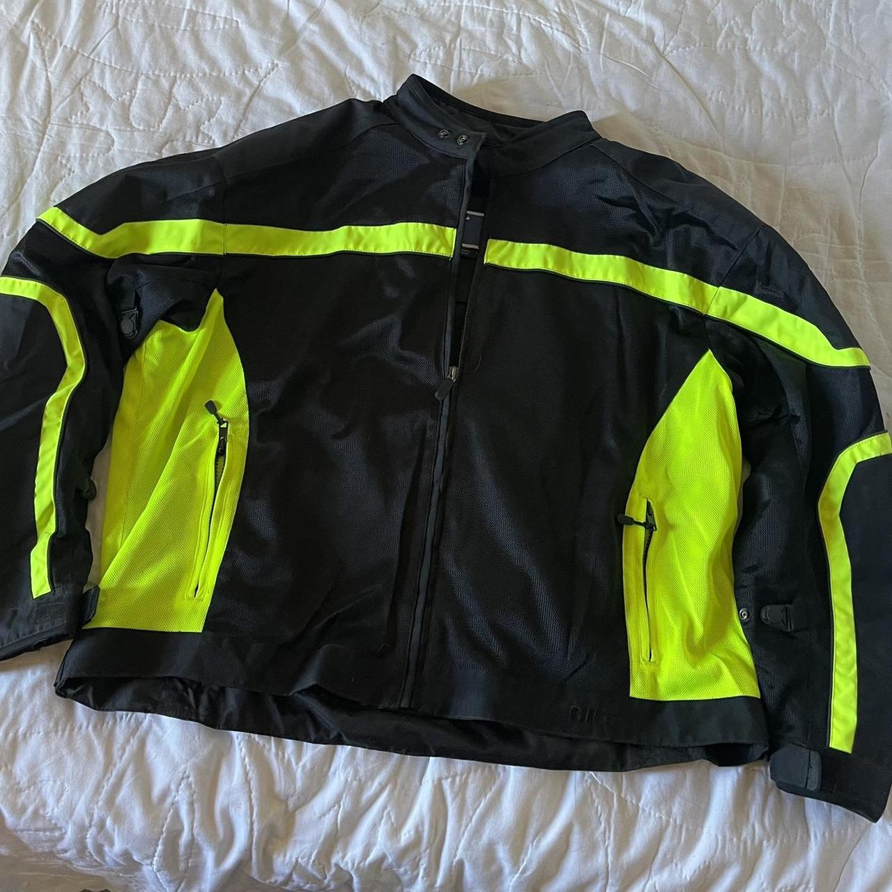 5XL BILT Black and yellow Mesh motorcycle riding... - Depop