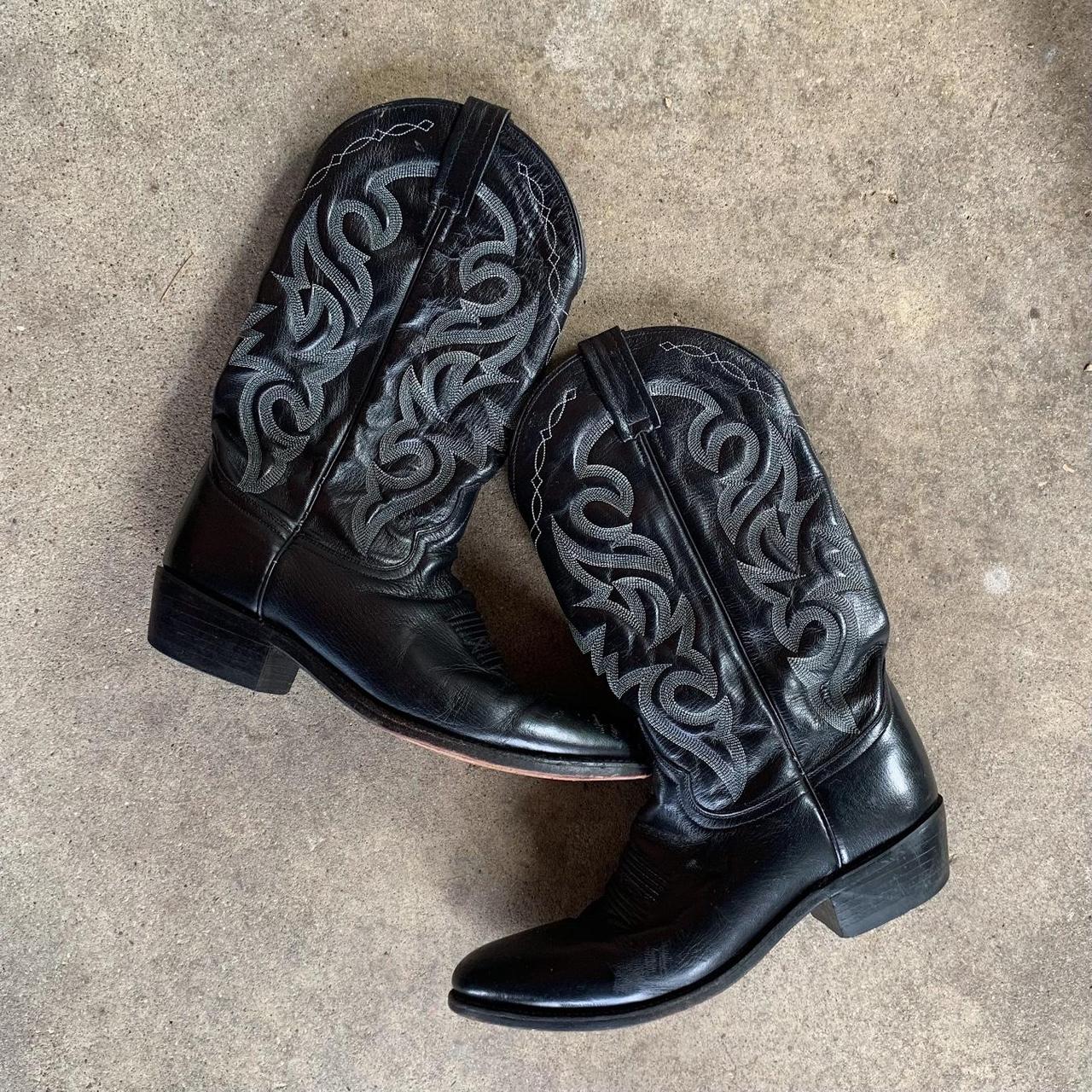 Men’s size 10 Dan Post leather cowboy boots Retail... - Depop