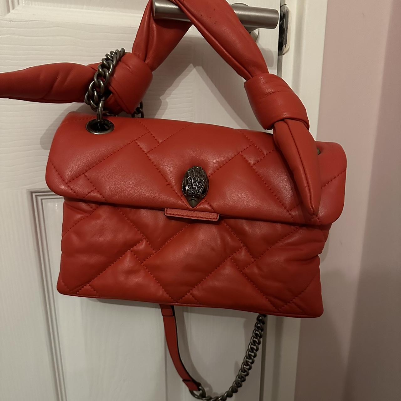 Kurt Geiger Kensington Red Soft Leather cross body bag - Depop