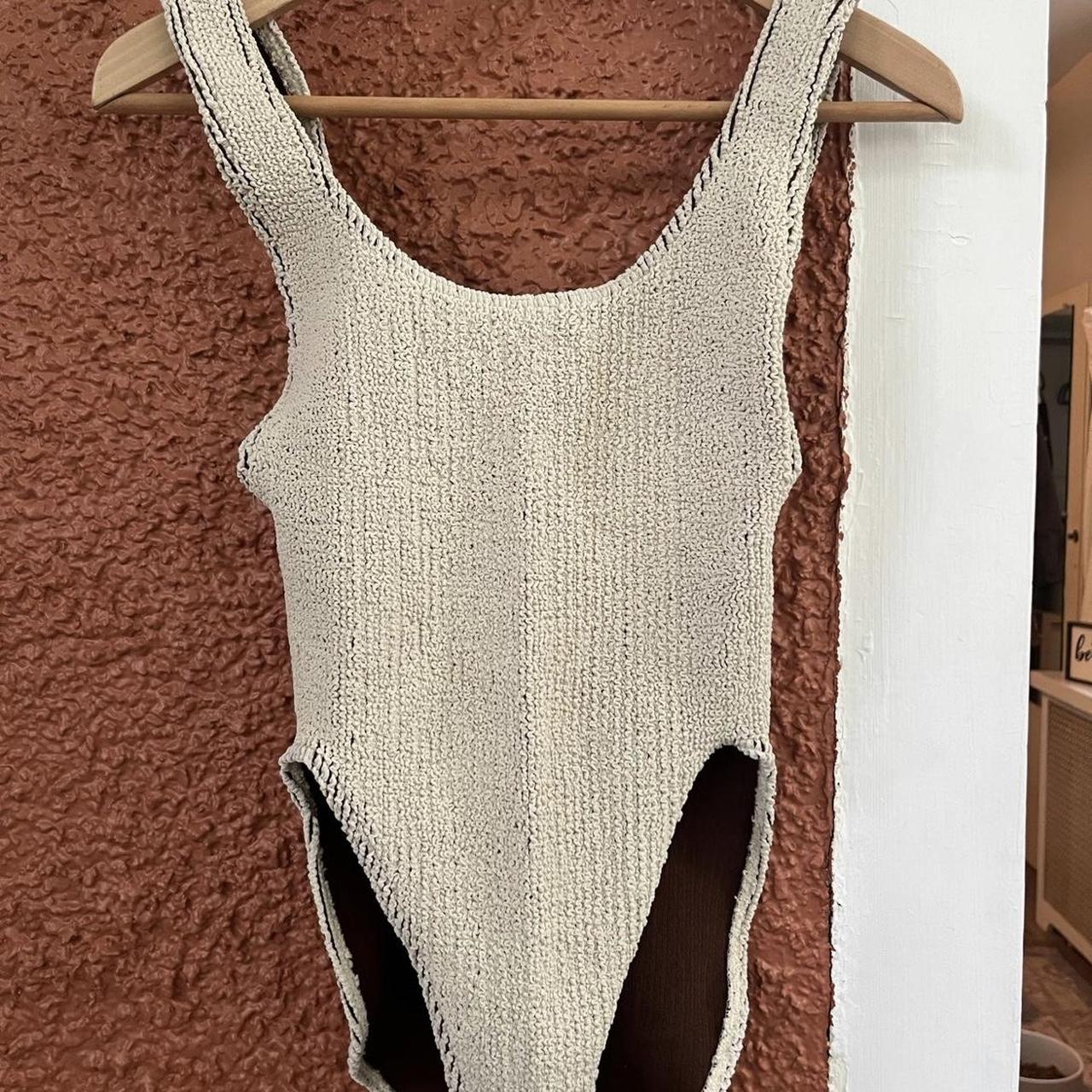 ASOS One Piece Swimsuit- Crinkle Material Preloved.... - Depop