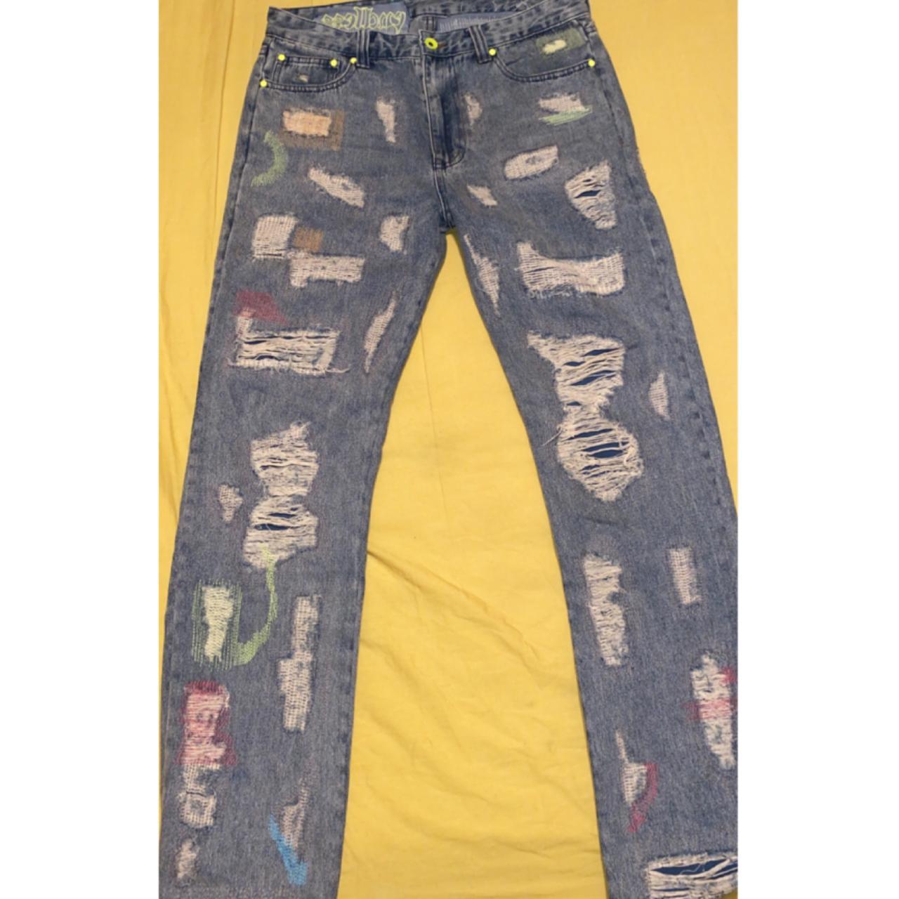 Vlone x endless jeans DM before... - Depop