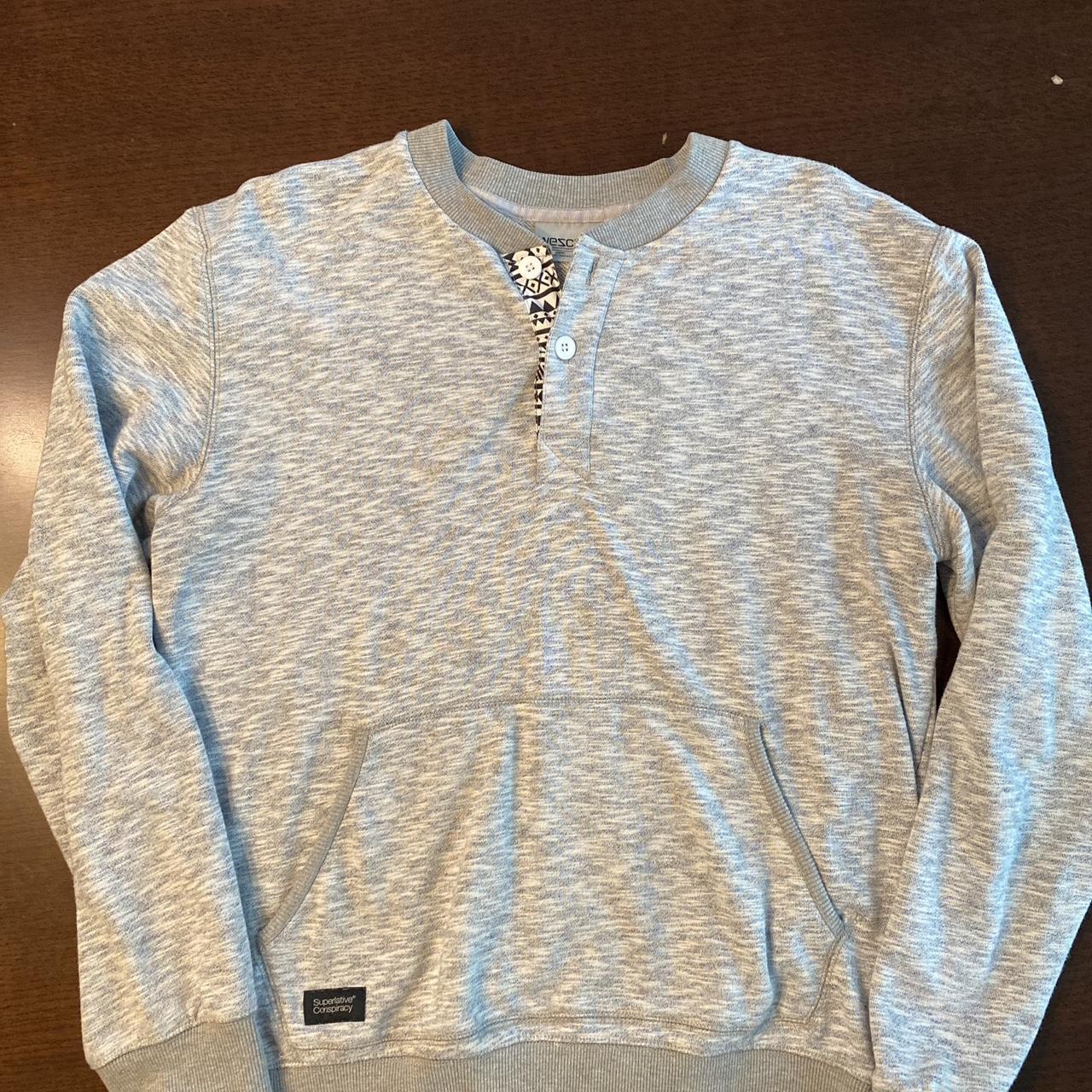 WESC button crewneck sweatshirt. Size Medium.... - Depop