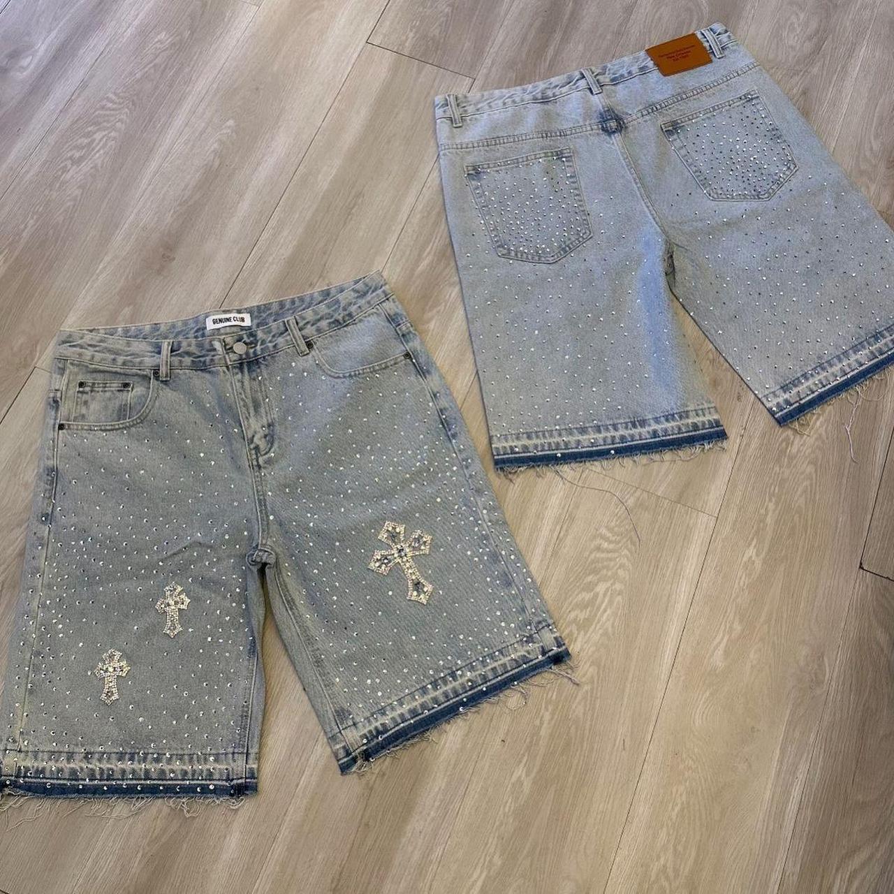 rhinestone jorts wear 3 times | Depop