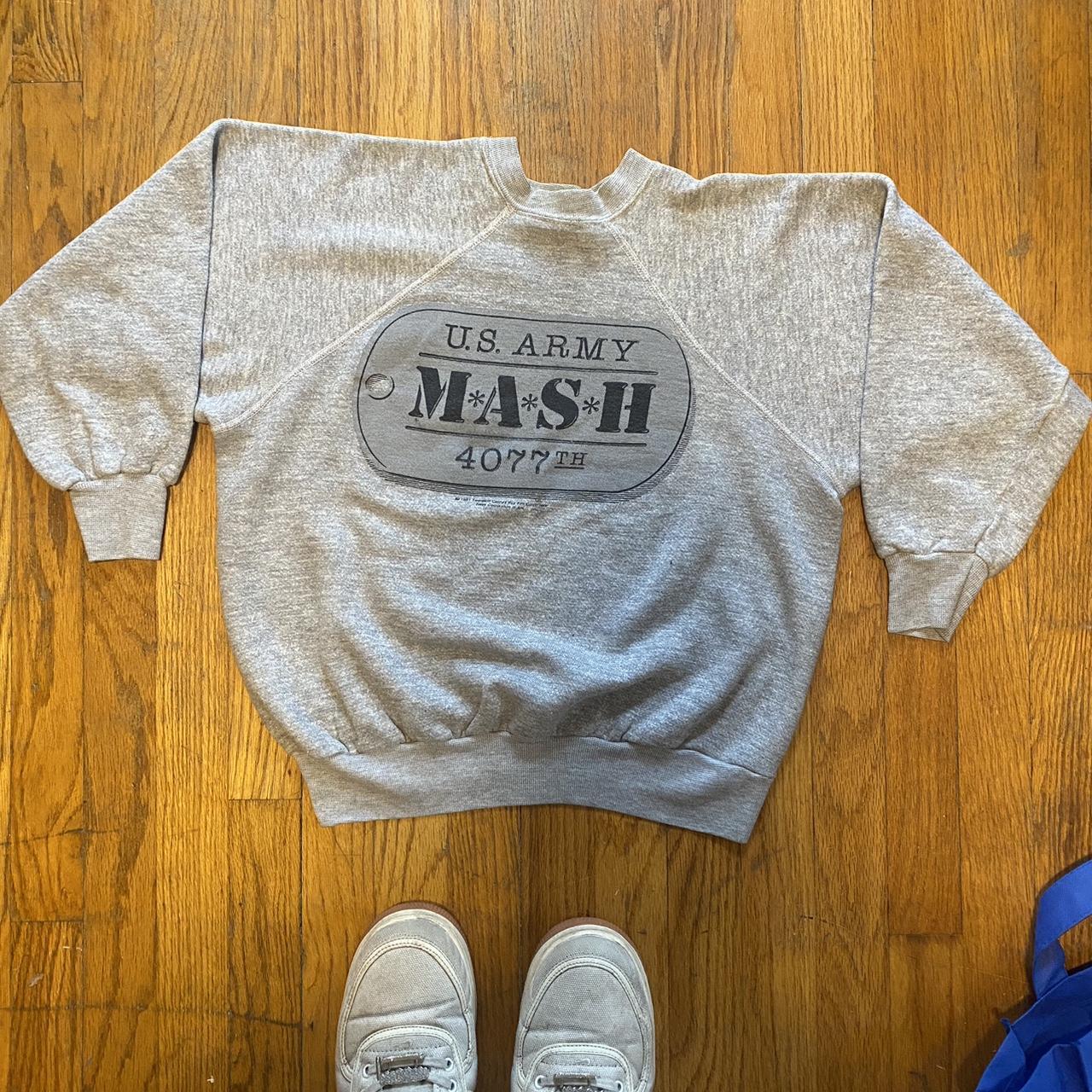 Vintage US Army MASH Show promo crewneck sweatshirt.... - Depop