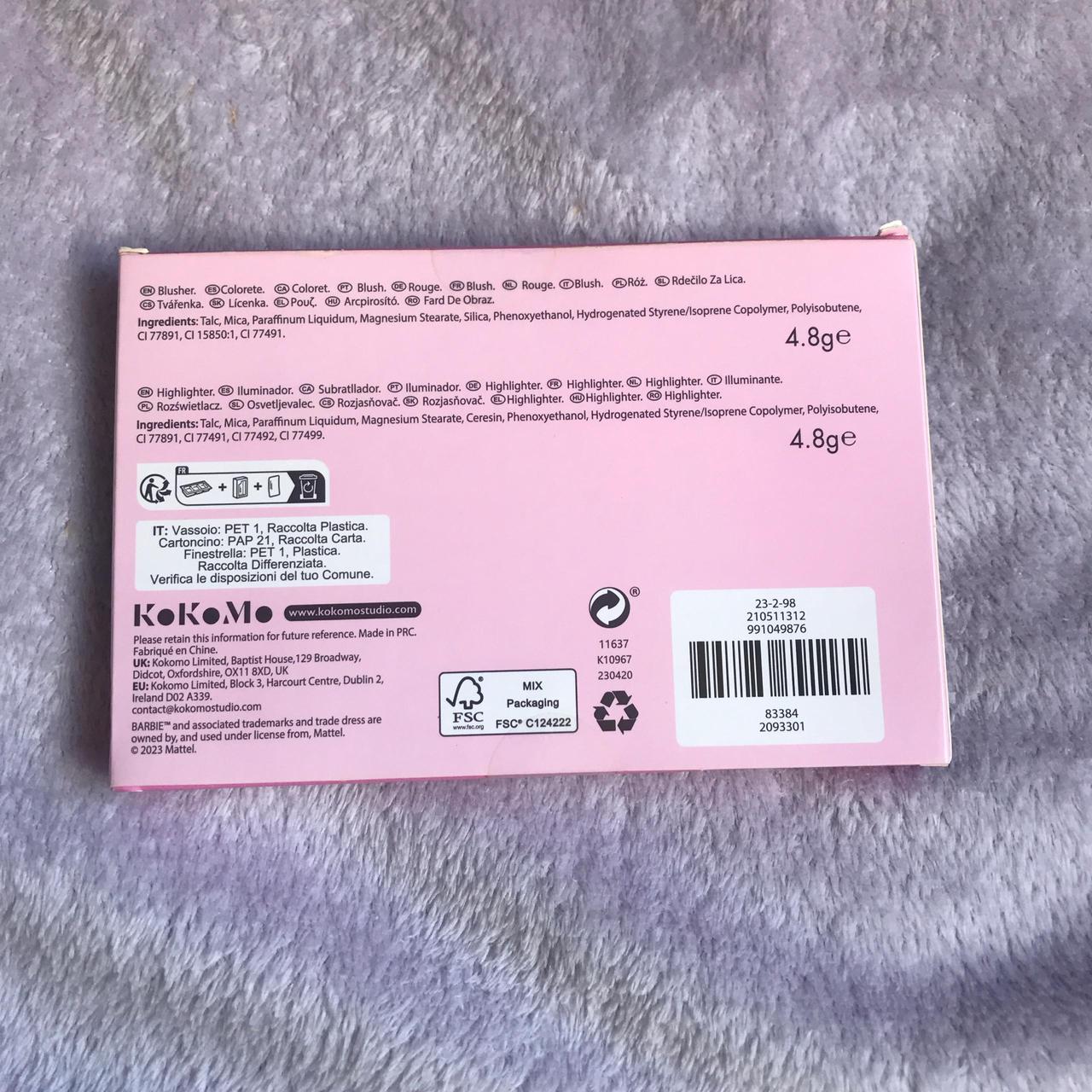 Barbie blush and highlighter set in pink and gold... - Depop