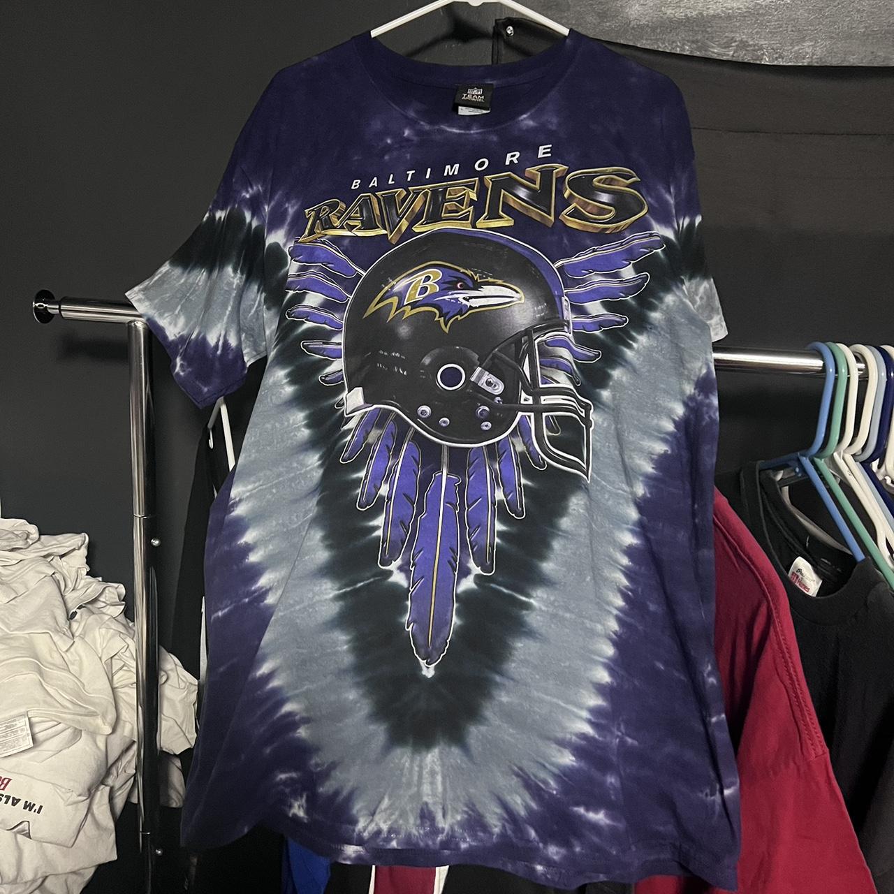 Baltimore ravens tie dye (Great condition) - Depop