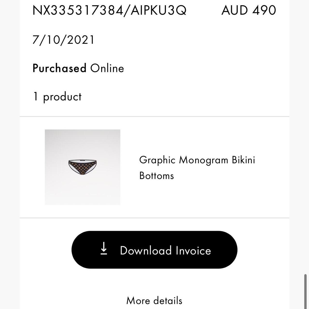 Louis Vuitton bikini bottoms size 36 fits like an... - Depop