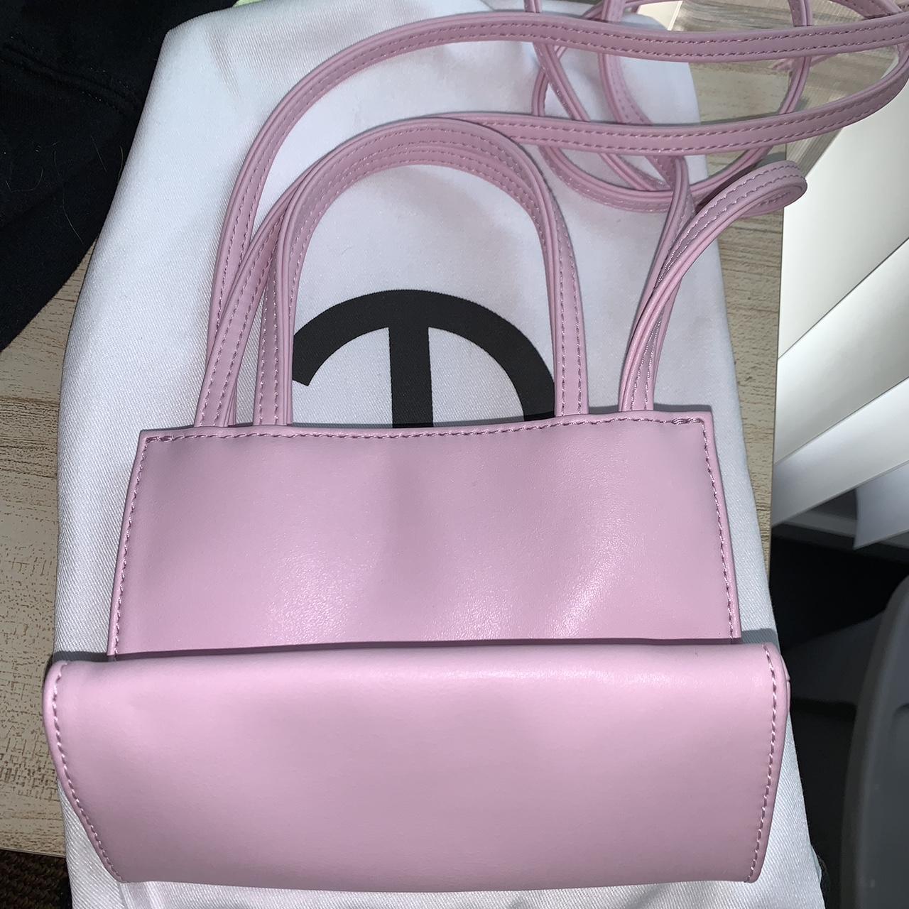 Small Bubblegum Pink Telfar bag Dust bag will be... - Depop