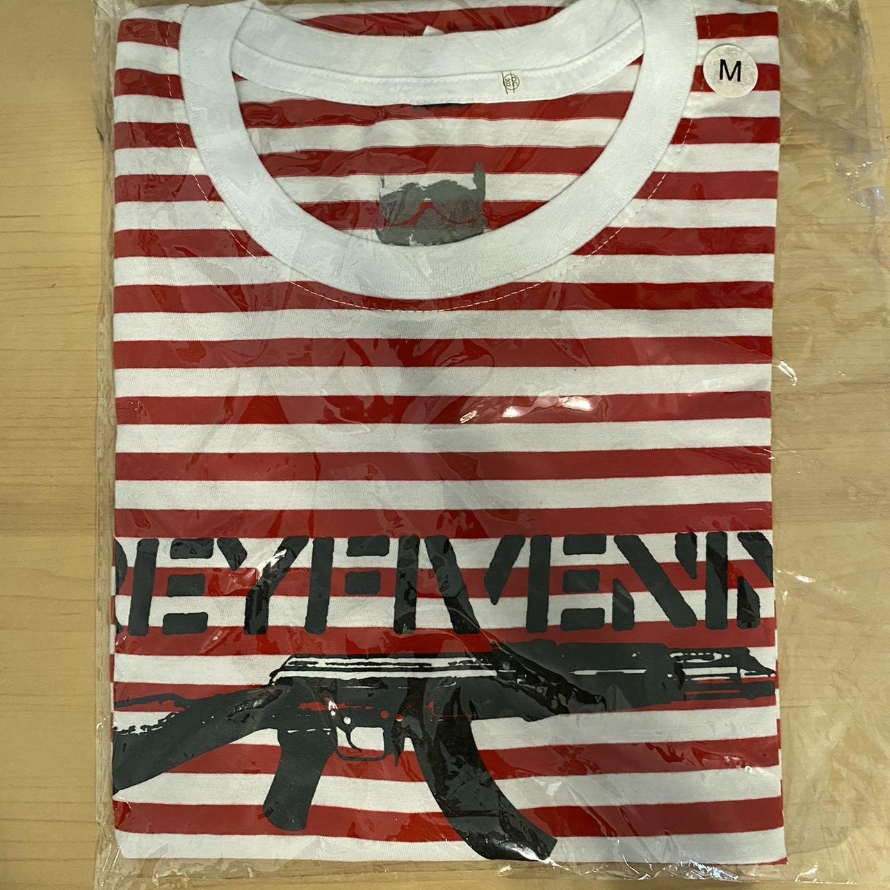 $uicideboy$ GreyFiveNine red striped AK shirt never... - Depop