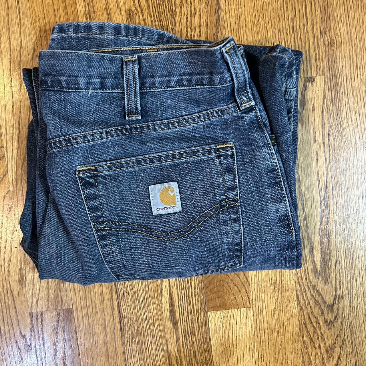Denim Carhart pants. super comfortable fit with no... - Depop