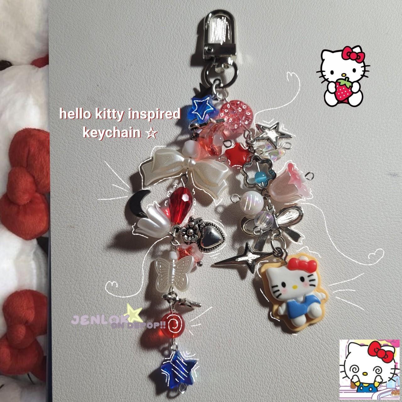 ・୨୧ : hello kitty inspired keychain! >3