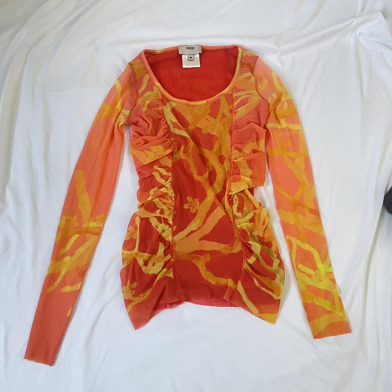 Fuzzi Paris Stretchy Chiffon Top Double layered. No... - Depop