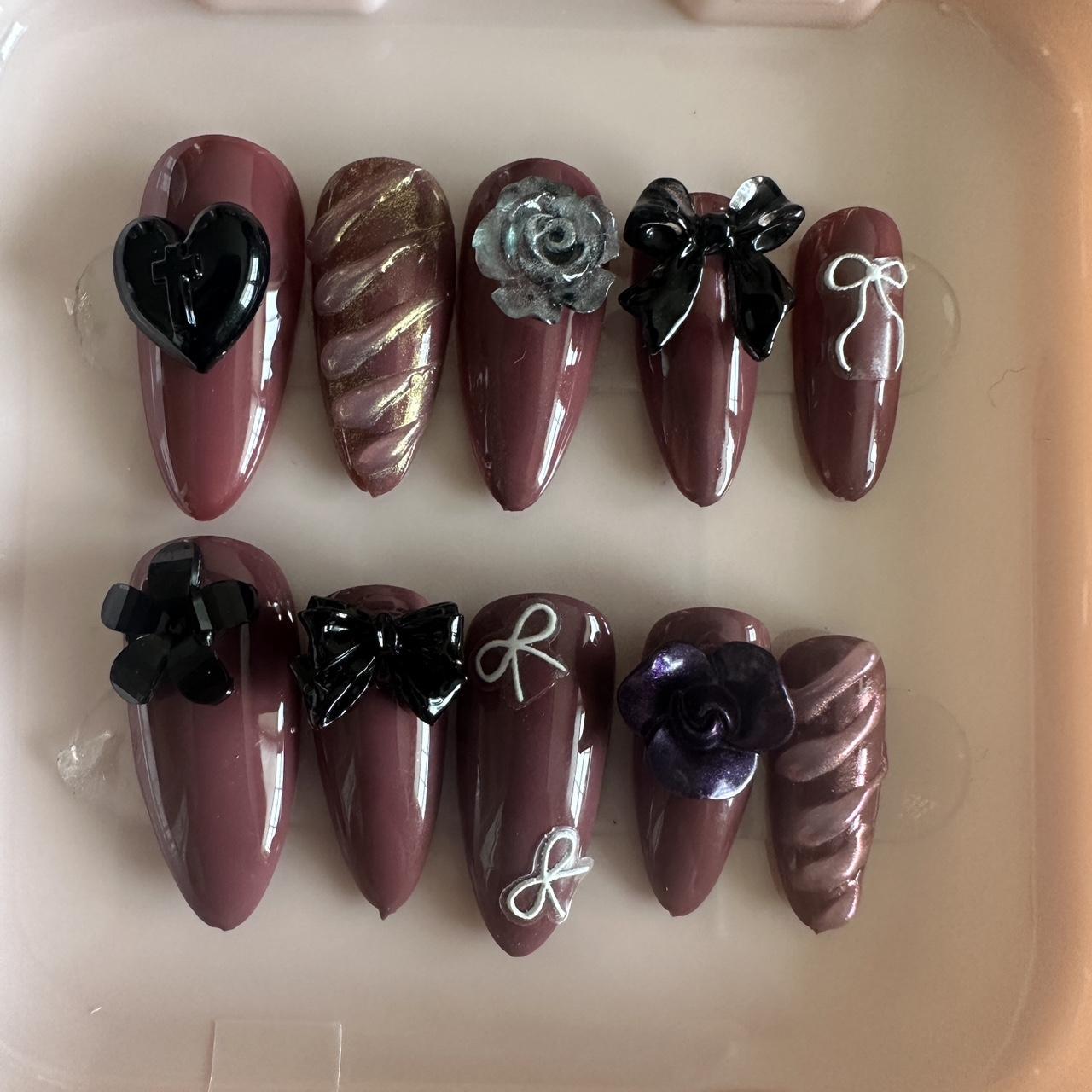 Misa Amane Death Note inspired press on gel nails!... - Depop