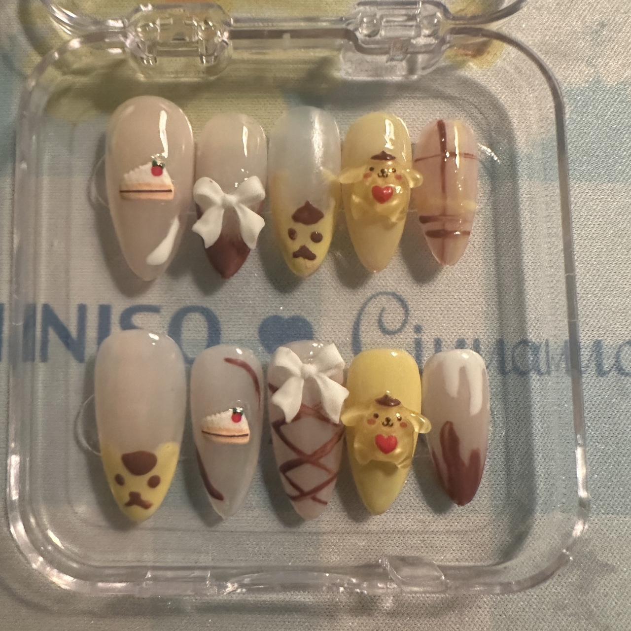 Adorable Neapolitan Pompompurin press on nails.... - Depop