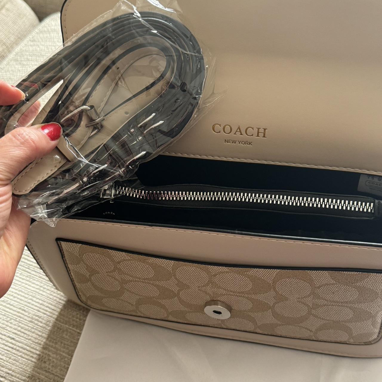 Beige coach bag brand new - Depop