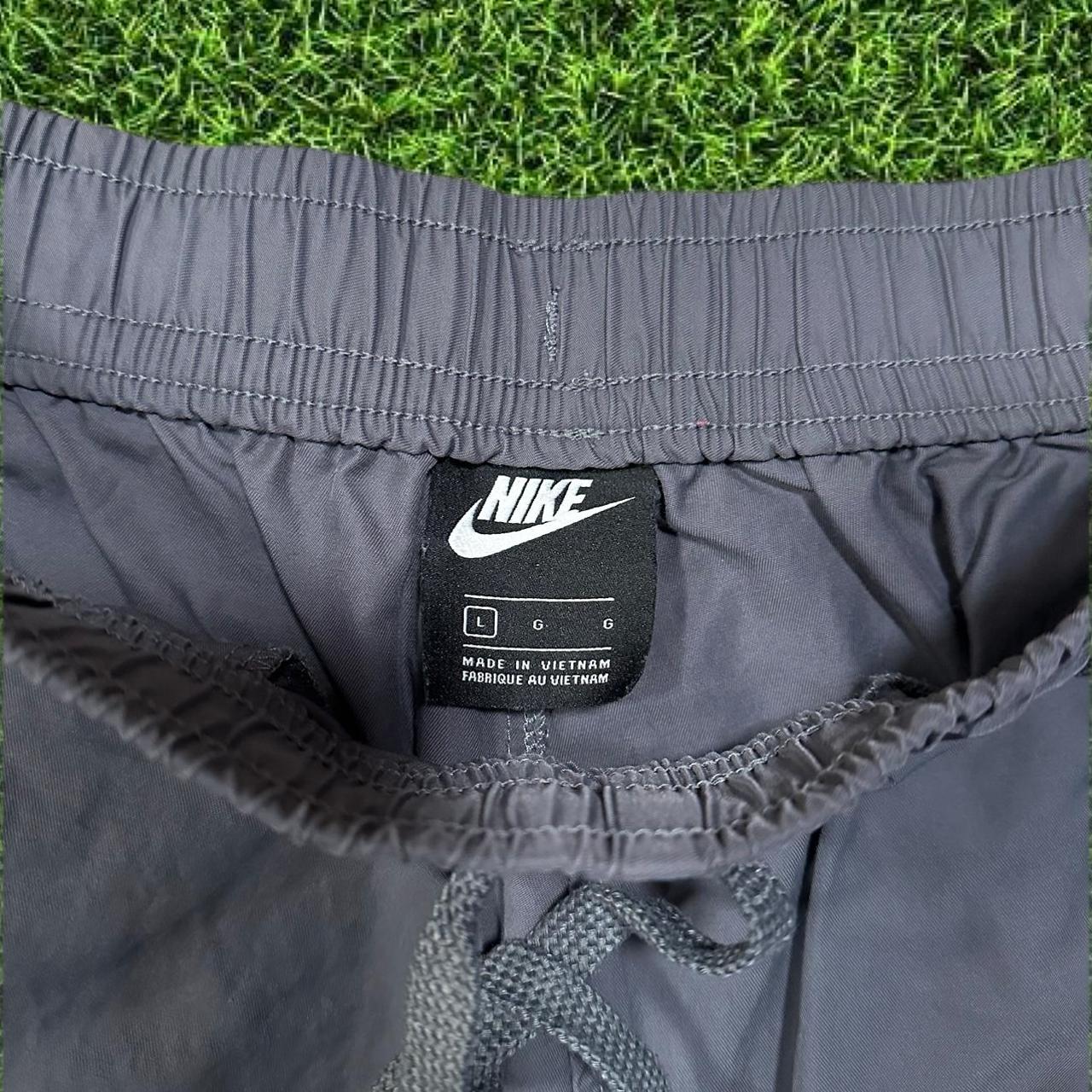Grey Nike Parachute Track Pants Size: Large 👖... - Depop