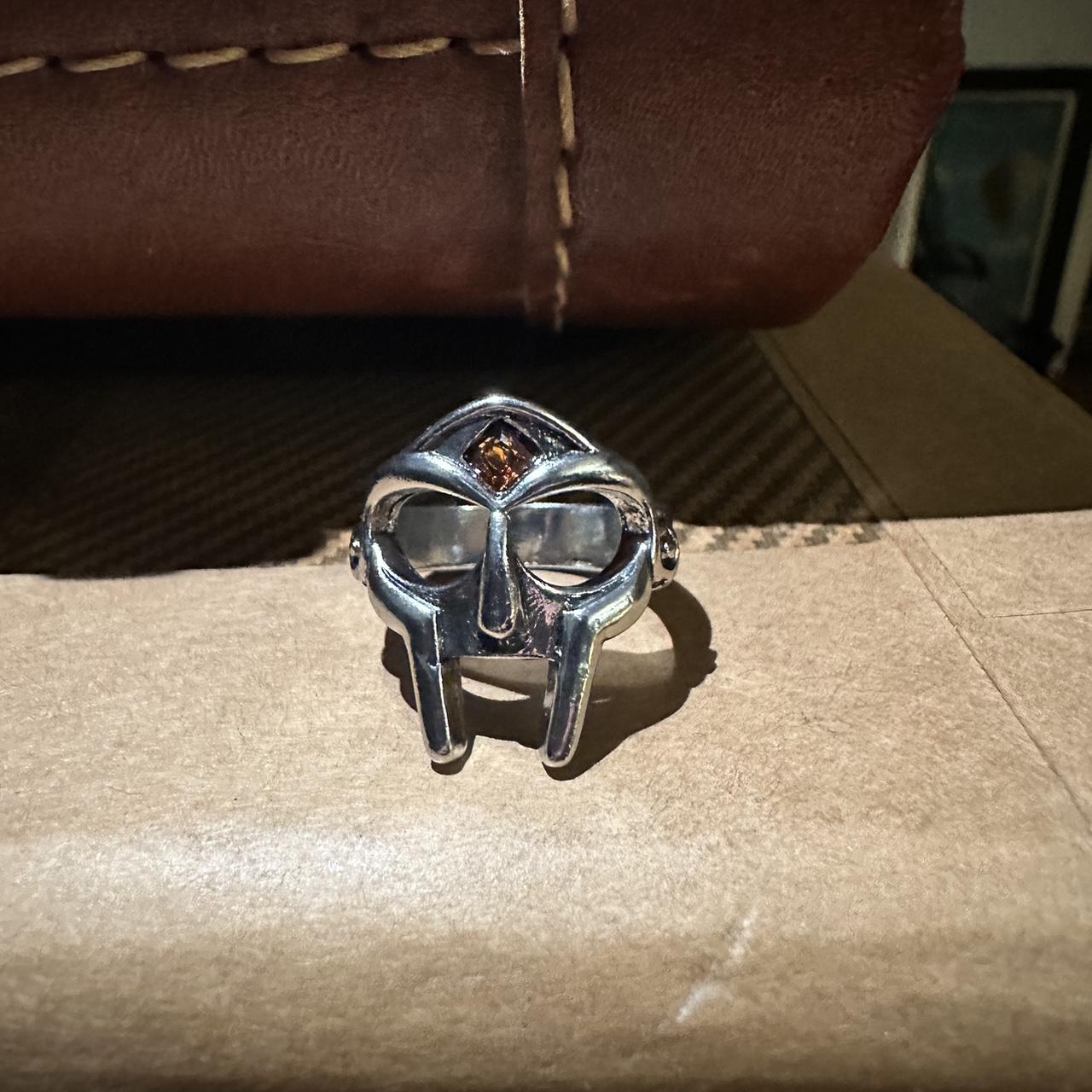 MF DOOM RING 💍 💎 with red gem Madvillain himself... - Depop