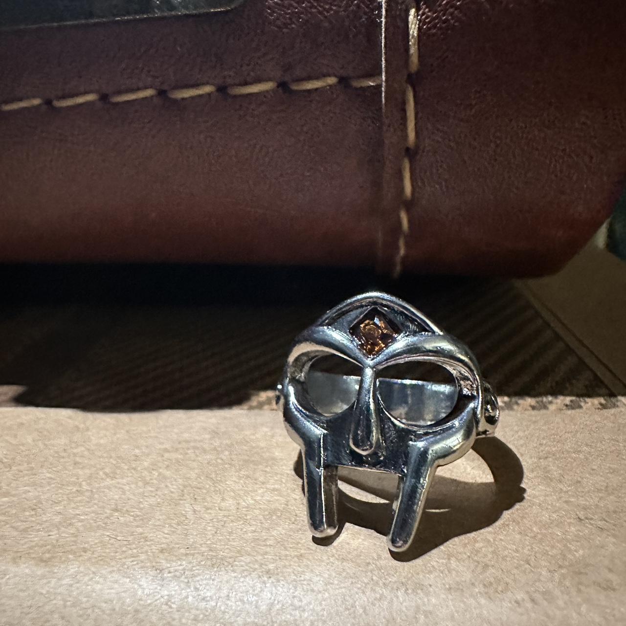 MF DOOM RING 💍 💎 with red gem Madvillain himself... - Depop