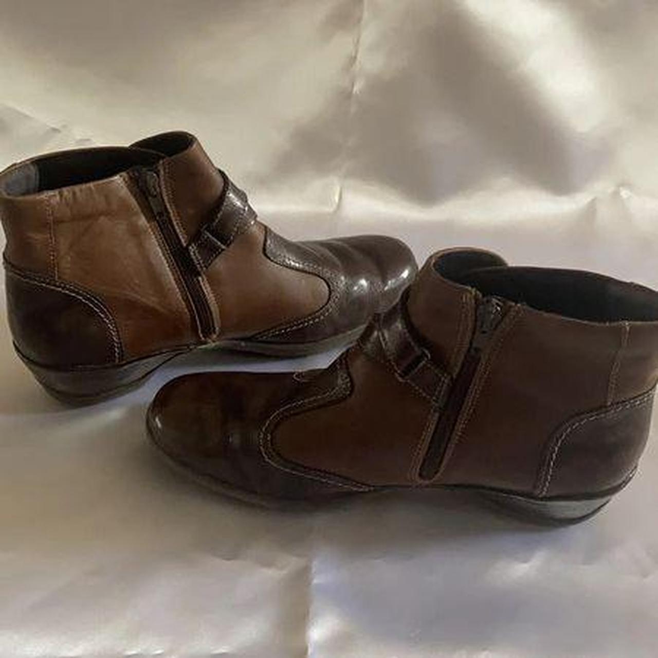 Women’s Suave brown leather ankle boots size... - Depop