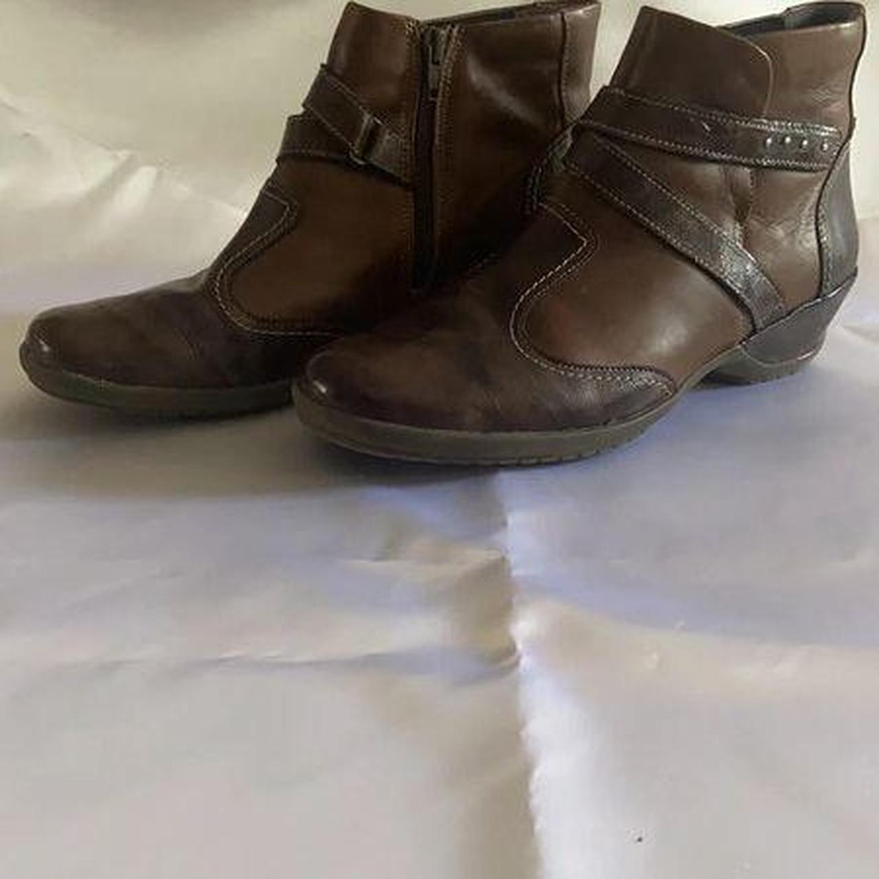 Women’s Suave brown leather ankle boots size... - Depop