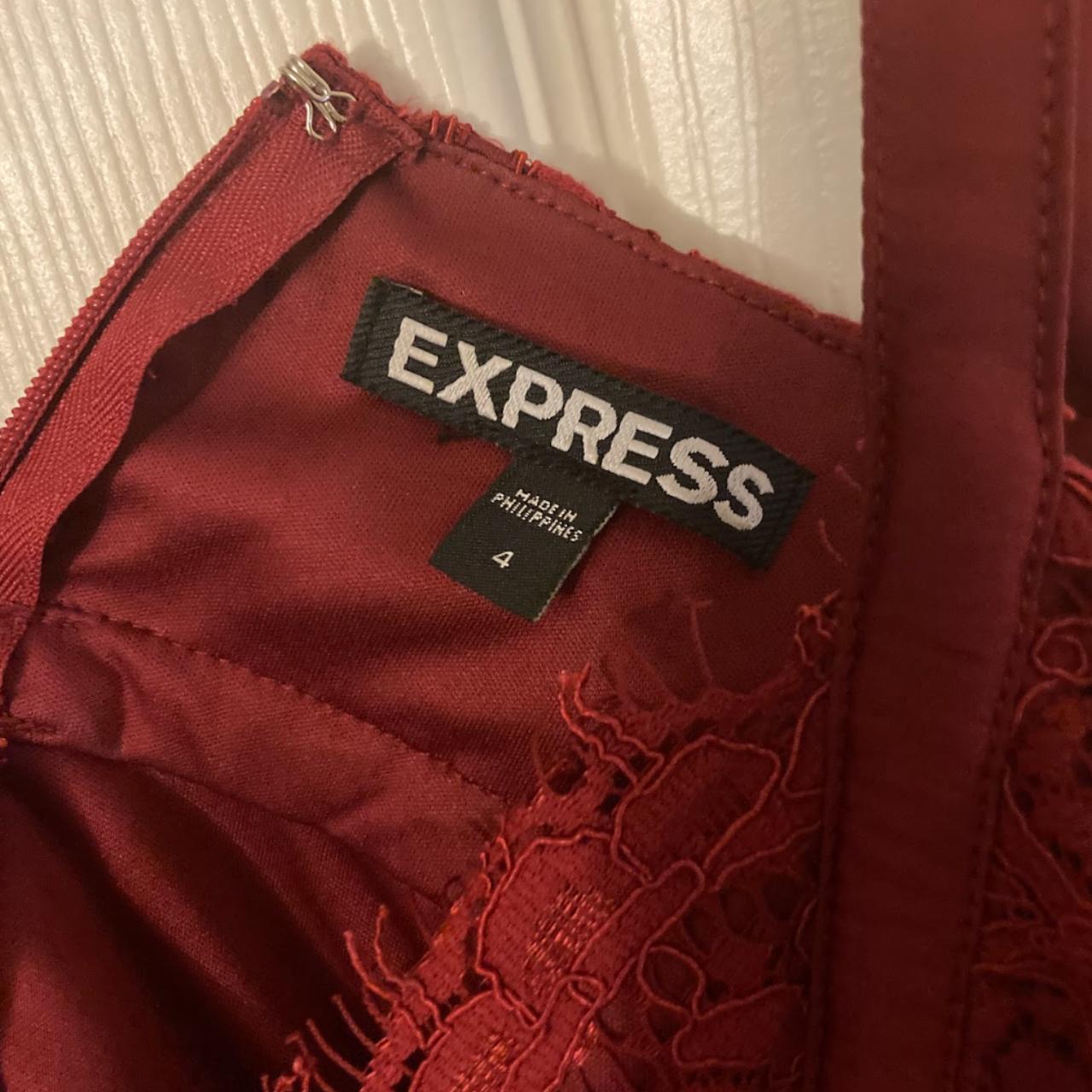 Size 4 Beautiful Red Express Dress Return Policy:... - Depop
