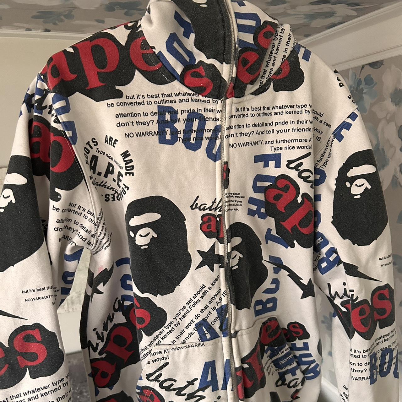 Full zip bape jacket - Depop