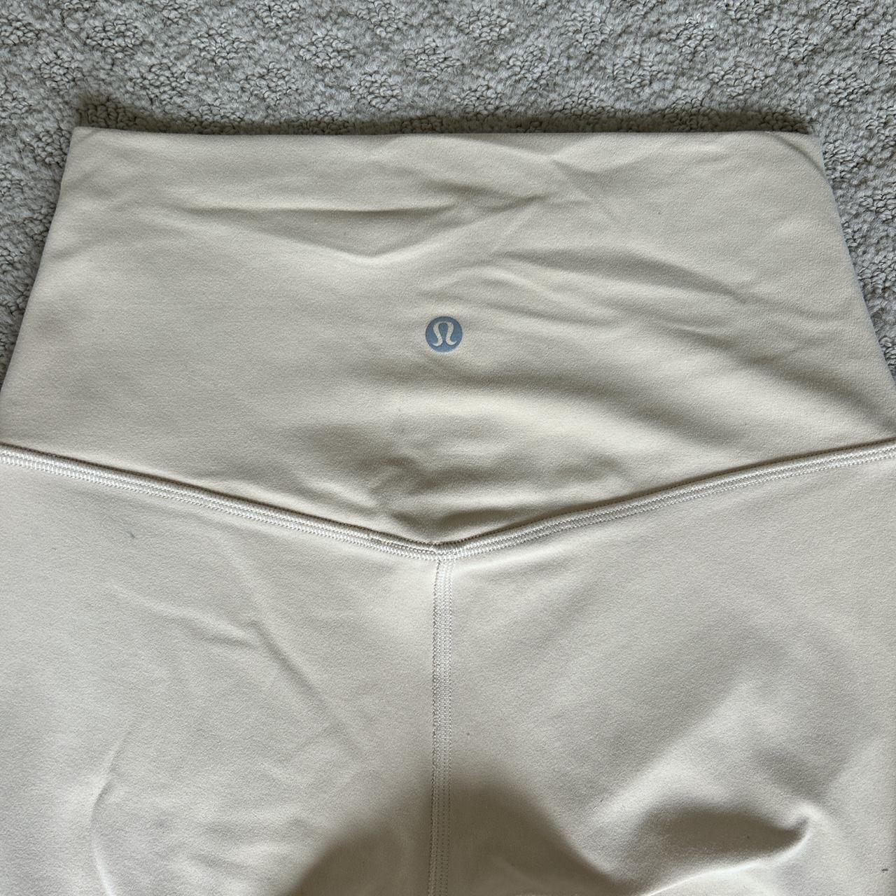 Cream Lululemon leggings Size 4 #lululemon #leggings - Depop