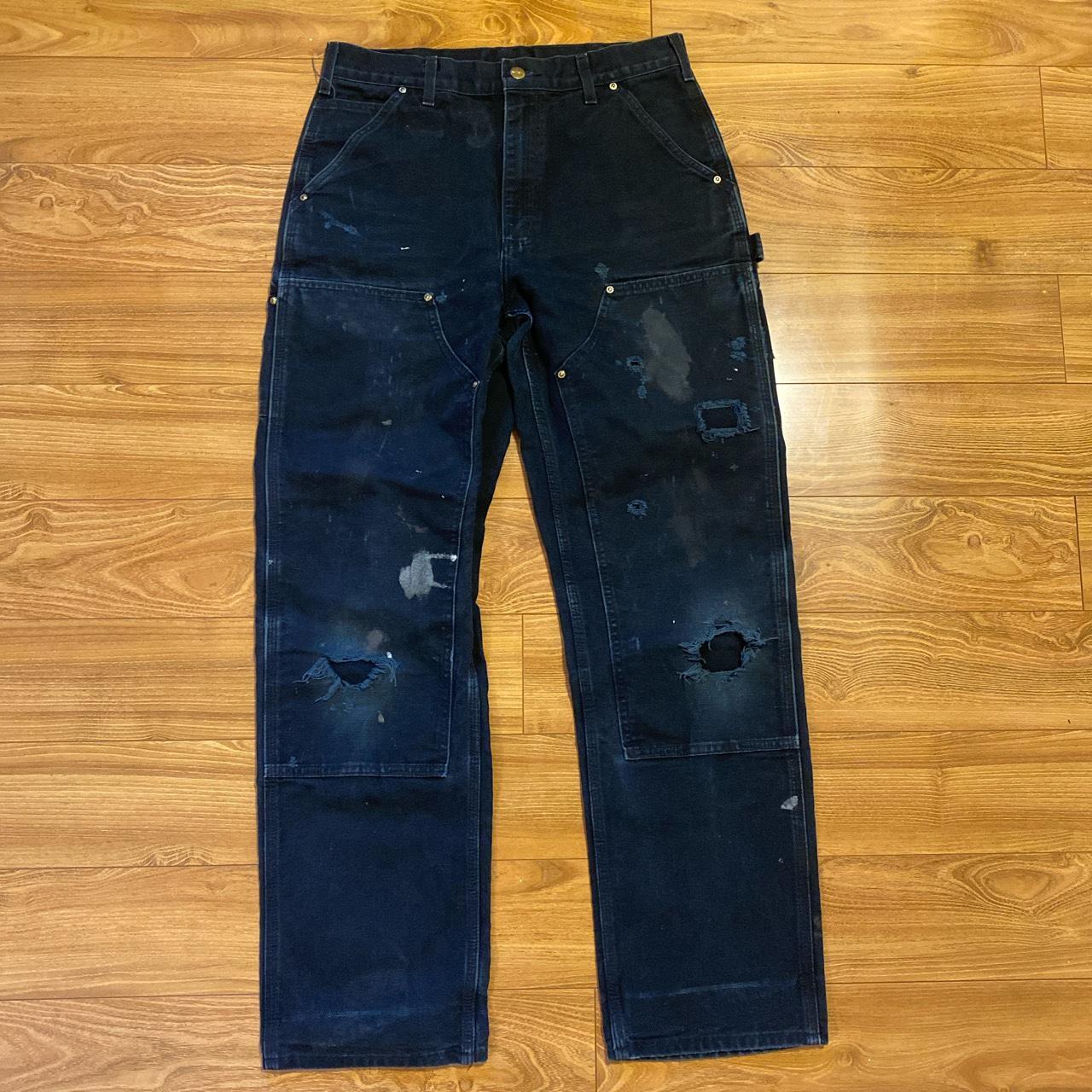 carhartt double knees made in usa tag 32x34 - Depop