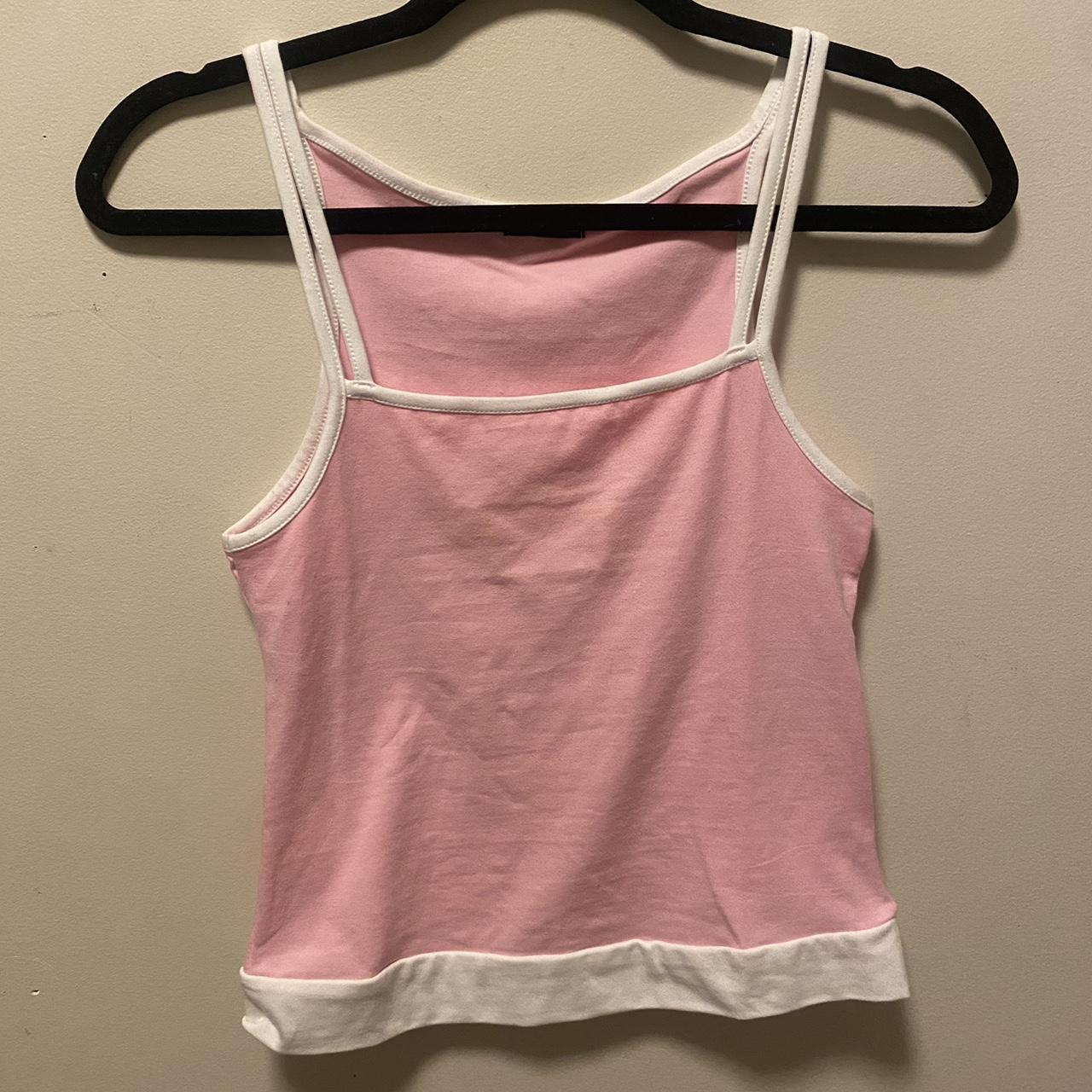 Cute Pink Croptank Top Perfect For Summer Depop