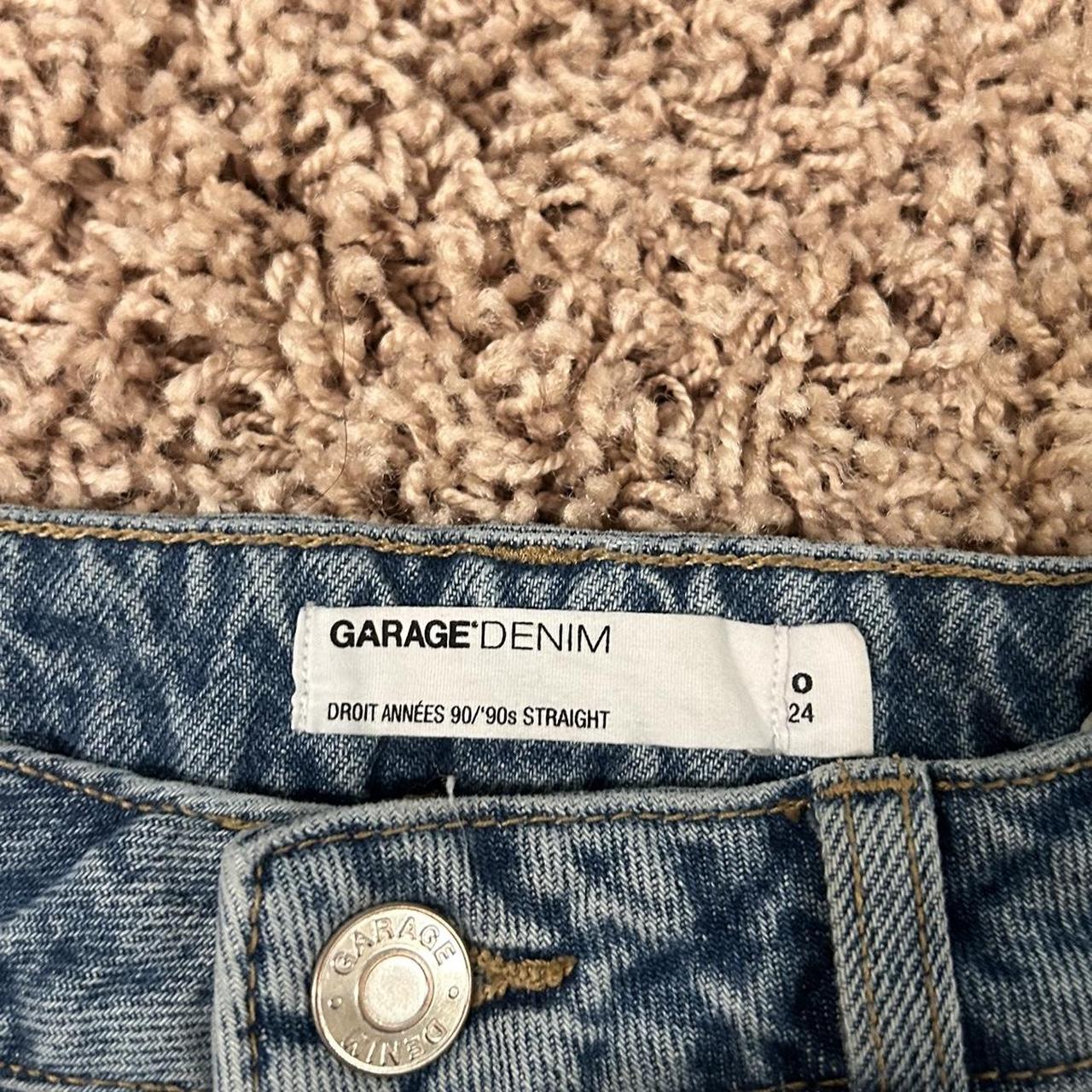 worn twice, straight leg garage jeans, baggy, mid rise - Depop