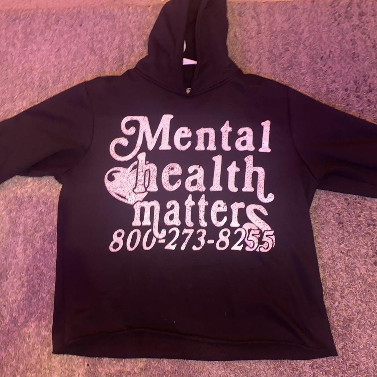 Euphoric 777 “Mental Health Matters” Cropped Hoodie... - Depop
