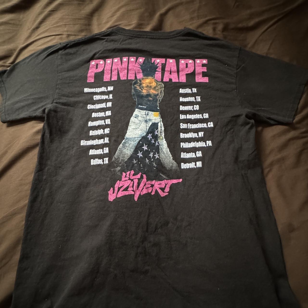 Unofficial Lil uzi vert pink tape tour merch - Depop