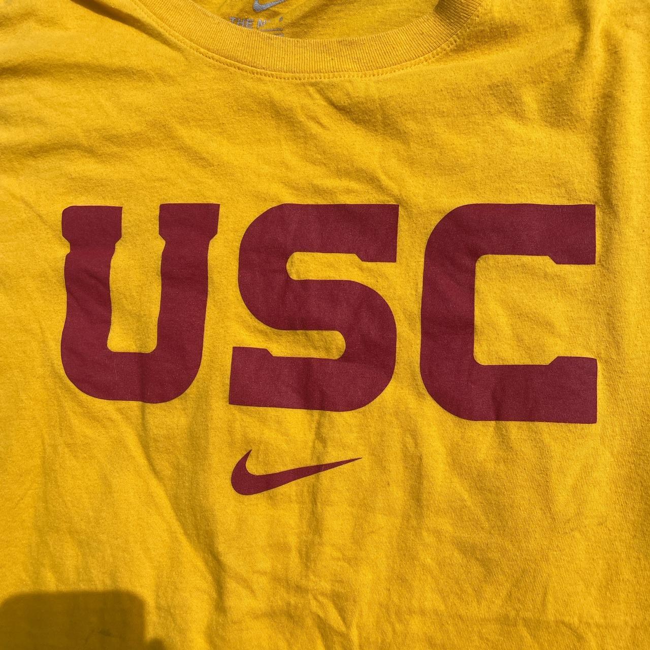 Vintage USC Nike center swoosh graphic tee, Size... | Depop
