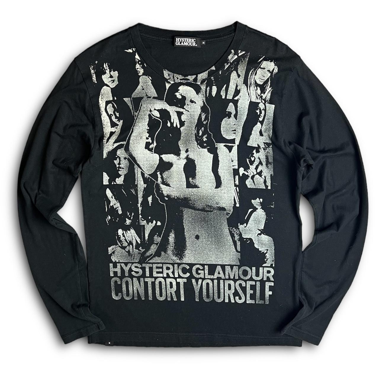 Hysteric Glamour Women's Black and Grey T-shirt | Depop