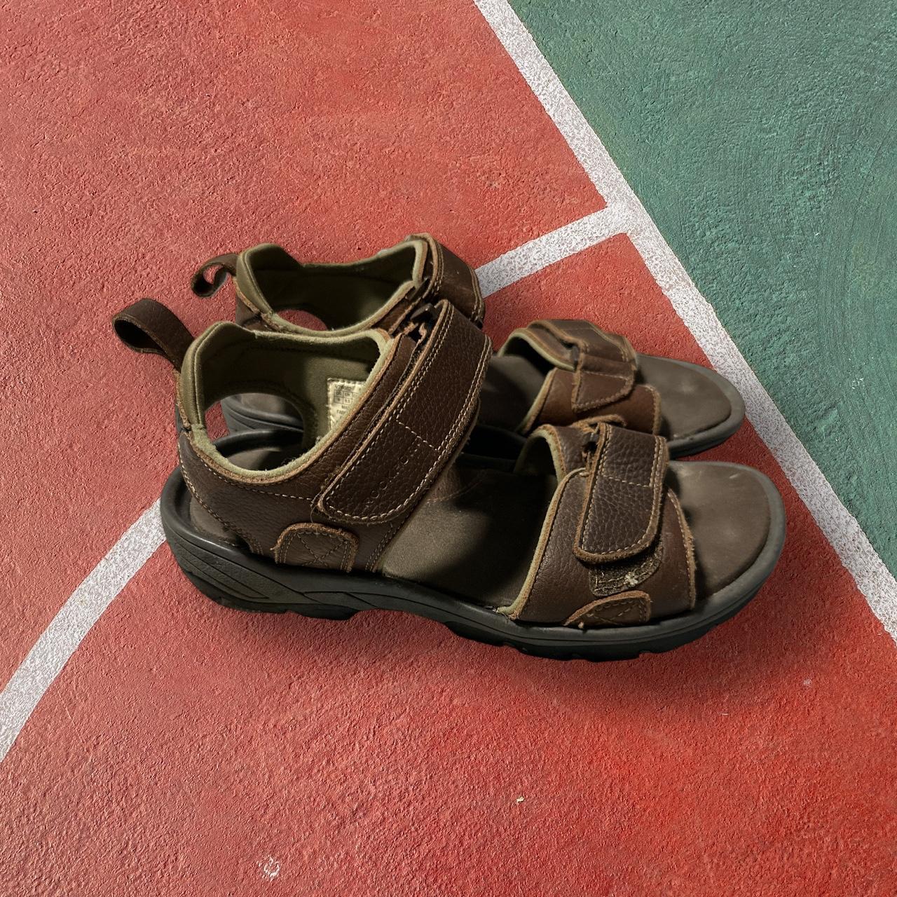 Rockport men’s leather sanders size 9 Great... - Depop