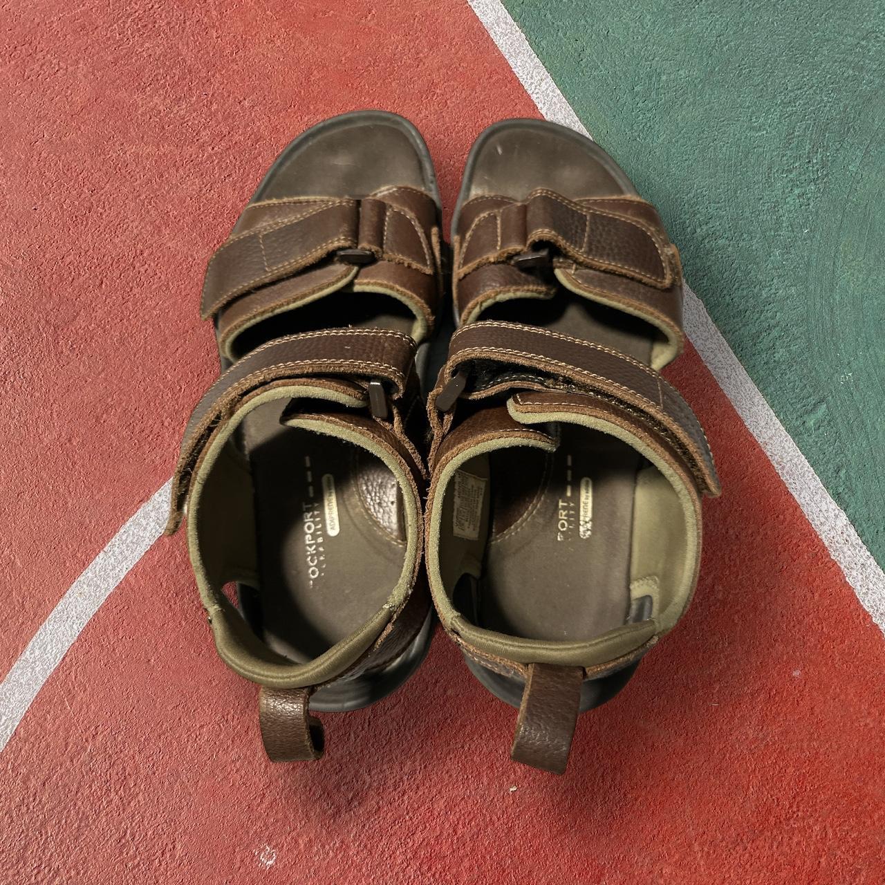 Rockport men’s leather sanders size 9 Great... - Depop