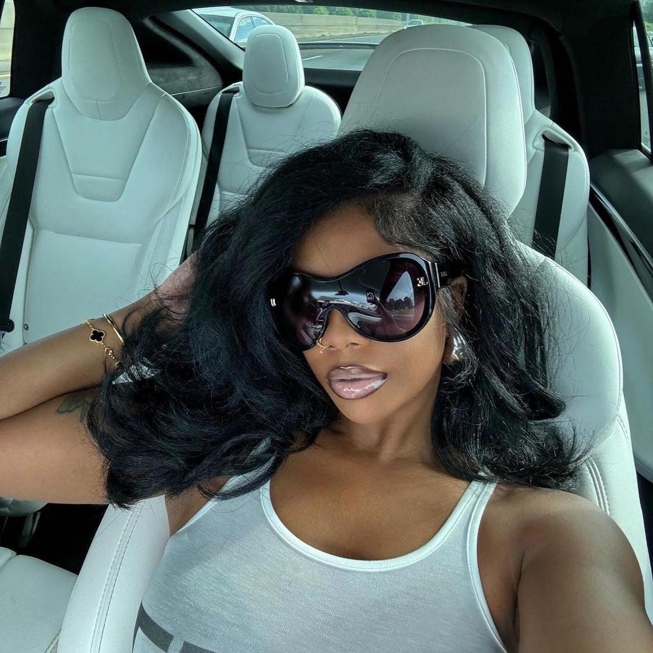 Lorvae x JT sunglasses - BDE - Onyx. Never worn,... - Depop