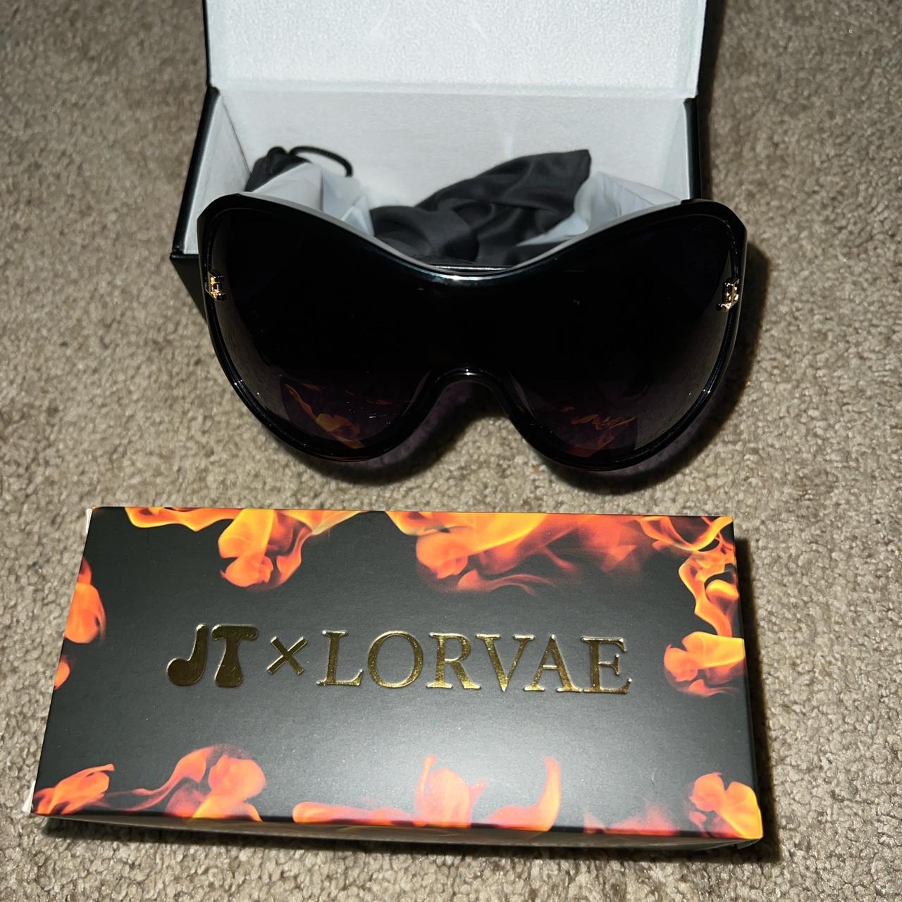 Lorvae x JT sunglasses - BDE - Onyx. Never worn,... - Depop