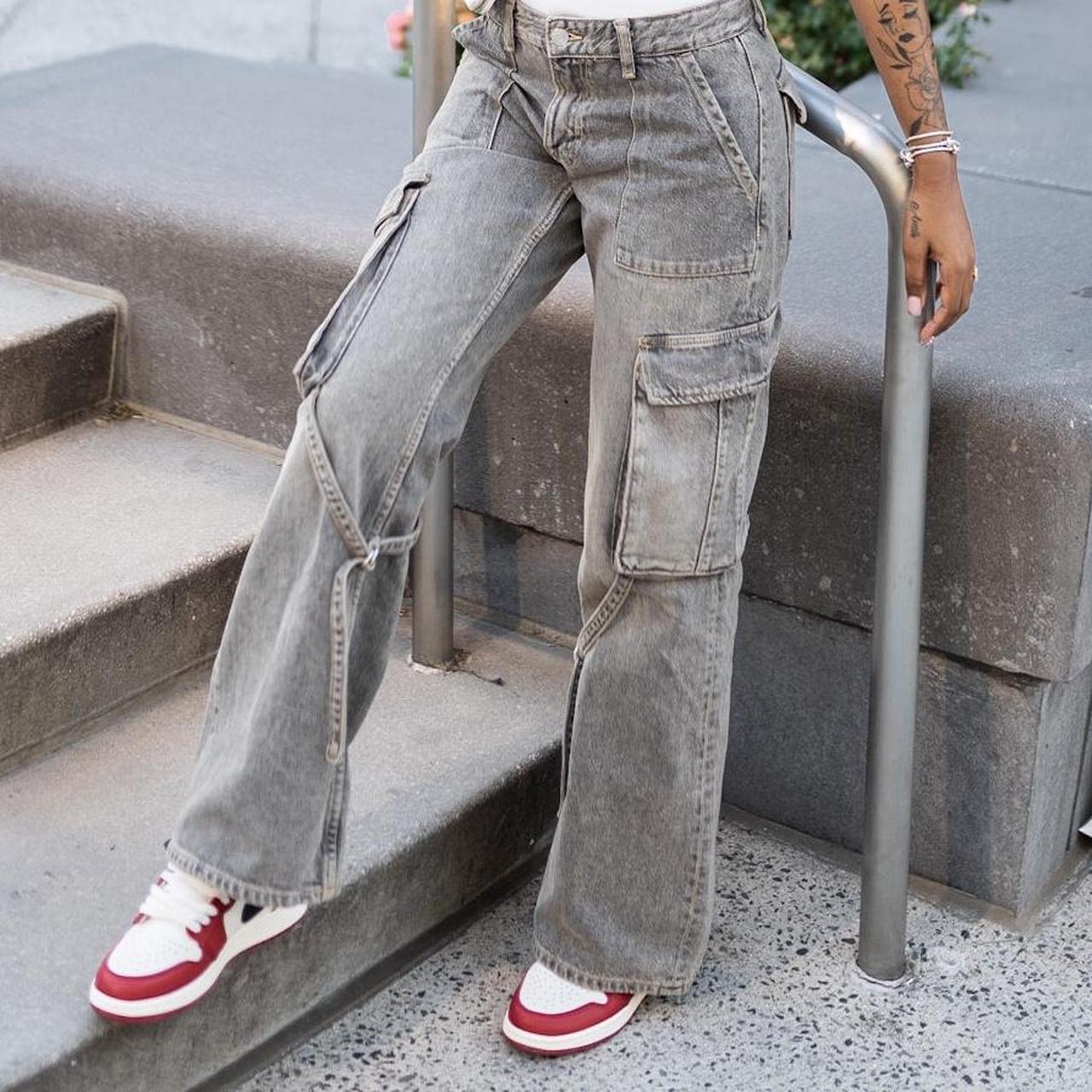 Zara cargos worn once - Depop