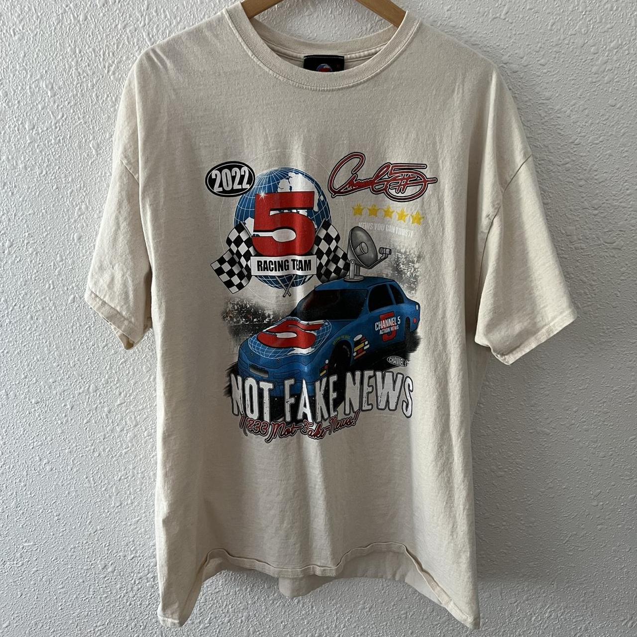 Channel 5 2022 not fake news tee Andrew Callaghan... | Depop