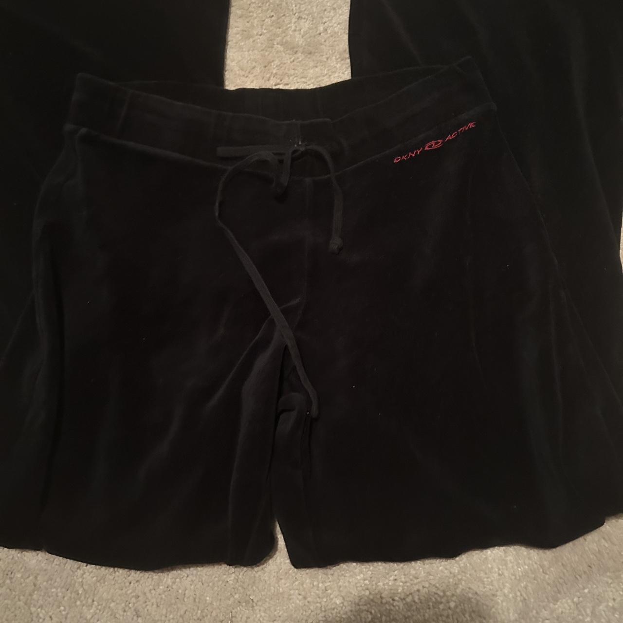 DKNY ACTIVE black flared sweatpants Size XS - Depop