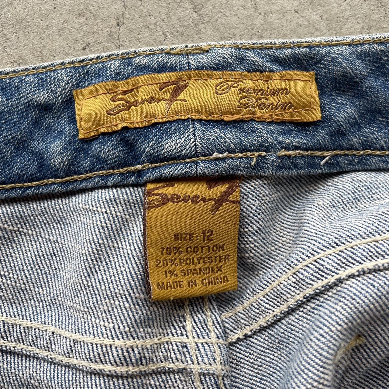 Seven7 flare womens jeans size 12 10.5in leg... - Depop