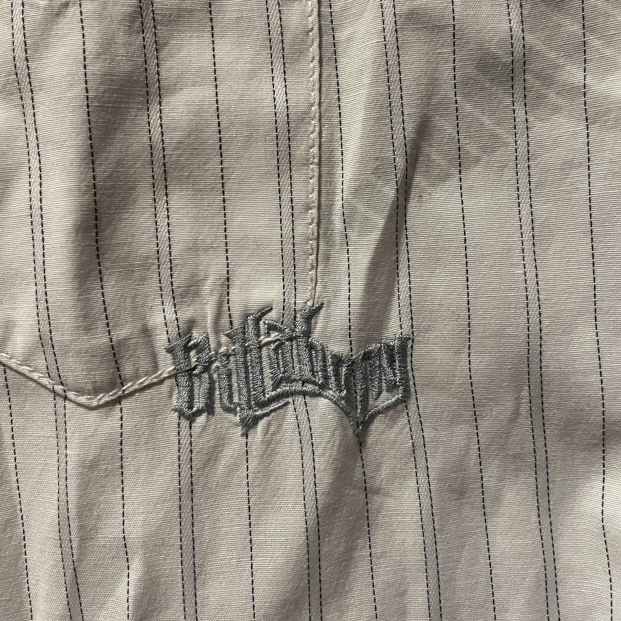 Y2K billabong striped button up shirt size Large - Depop