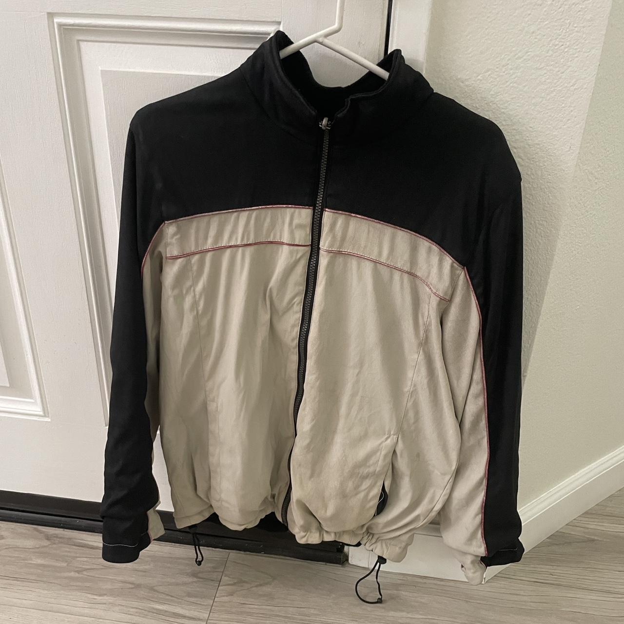 Reversible fleece jacket no tag fits size medium - Depop